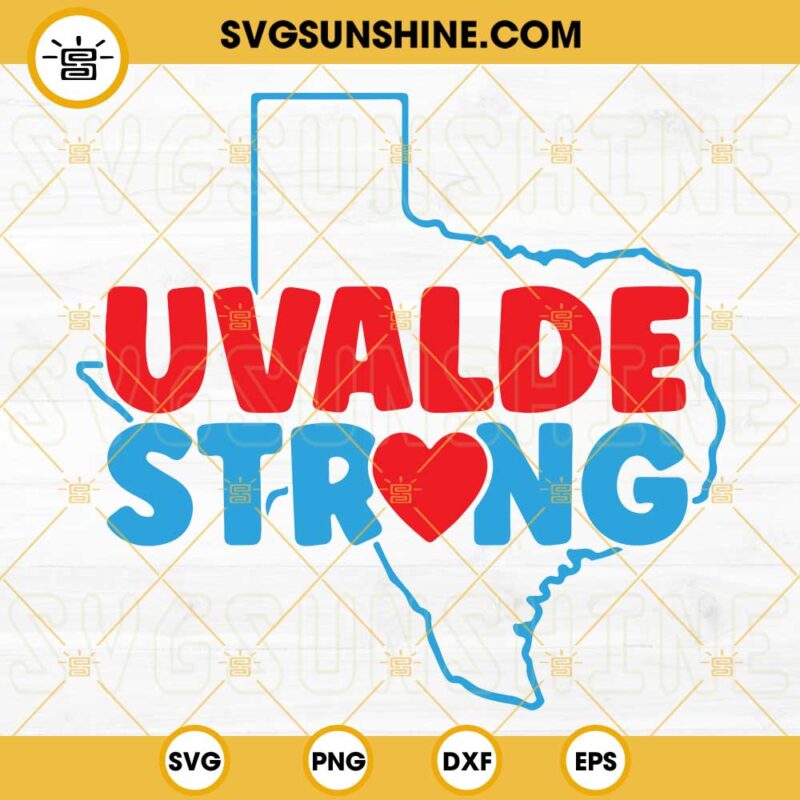 Uvalde Strong SVG Bundle, Pray For Texas SVG, Pray For Uvalde SVG ...