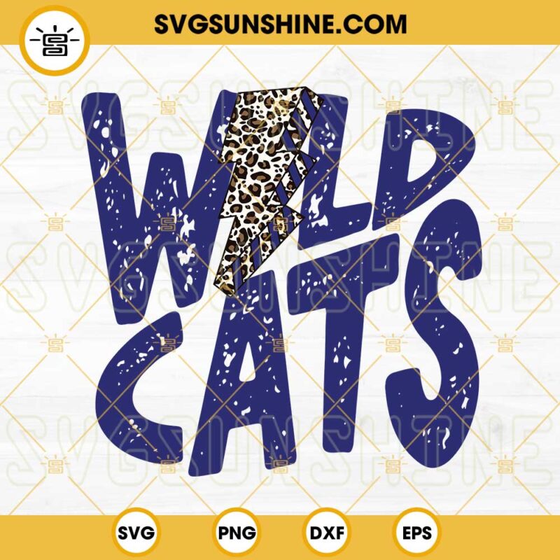 Wildcats SVG, Wildcats Fan SVG, Team Spirit SVG, Vintage Football SVG