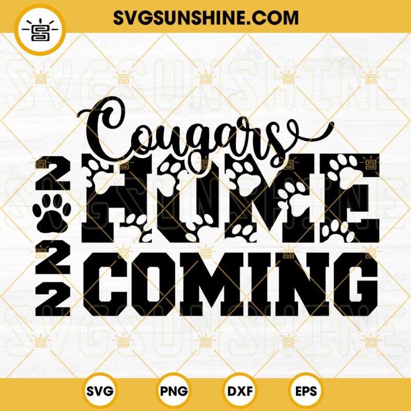 Lions Homecoming 2022 SVG DXF EPS PNG Cricut Silhouette