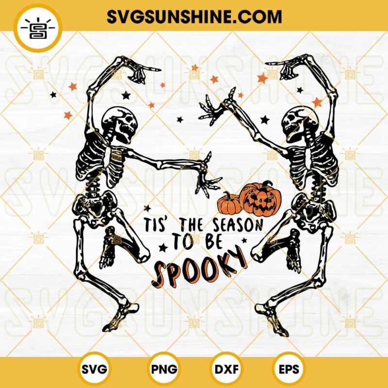 Happy Halloween Skeleton SVG, Dancing Skeleton SVG, Skeletons Happy ...