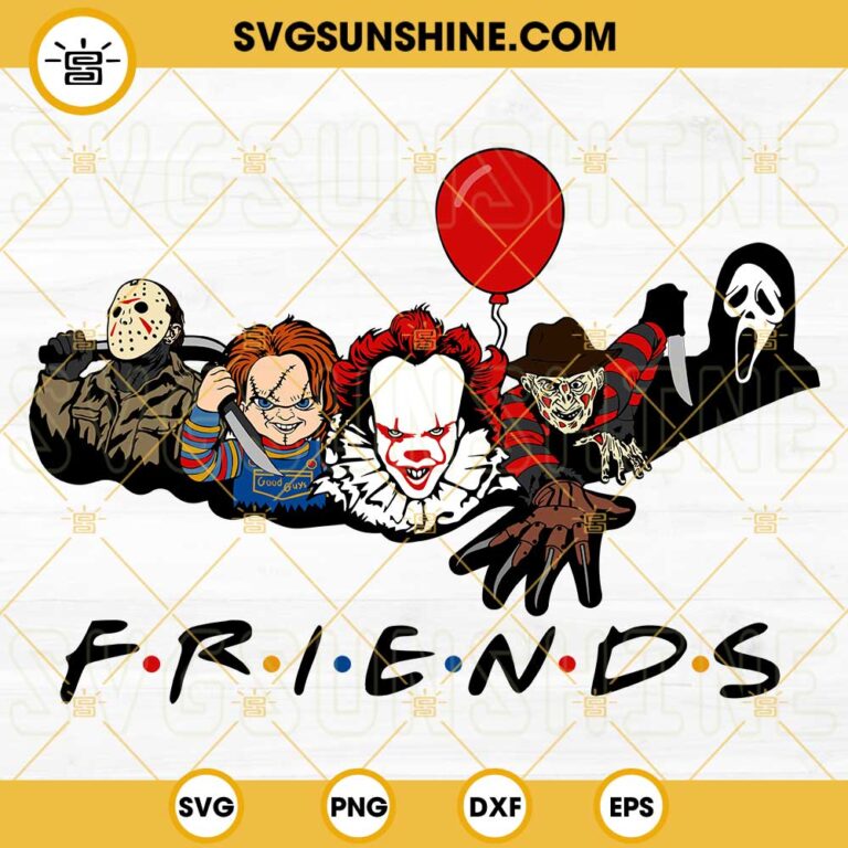 Horror Movie Friends SVG, Freddy Krueger SVG, Jason Voorhees SVG ...