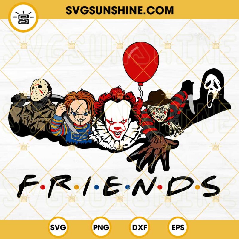 Horror Movie Friends SVG, Freddy Krueger SVG, Jason Voorhees SVG ...