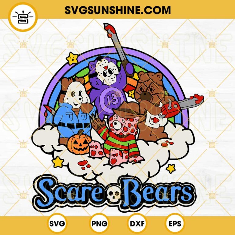 Evil Carebear SVG, Bedtime Care Bears SVG DXF EPS PNG Cricut Silhouette ...