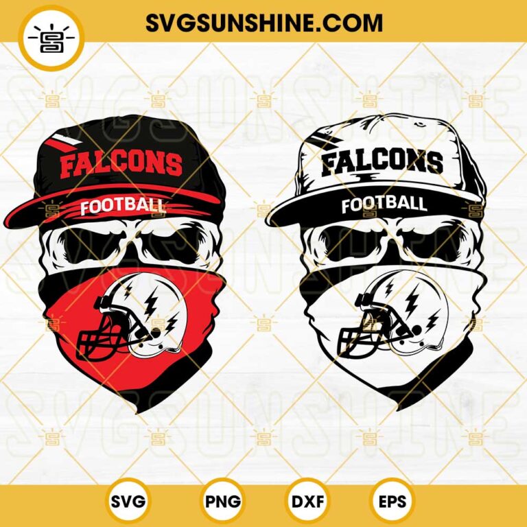 Atlanta Falcons Skull SVG, Falcons Footbal SVG PNG DXF EPS Cut Files