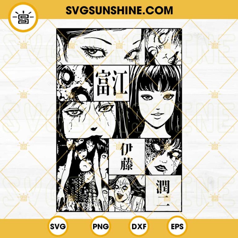 Tomie Anime SVG DXF EPS PNG Designs Silhouette Vector Clipart