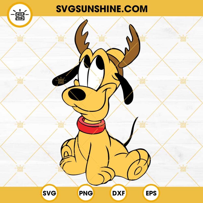 Pluto Christmas SVG, Disney Pluto Christmas SVG, Christmas Pluto ...