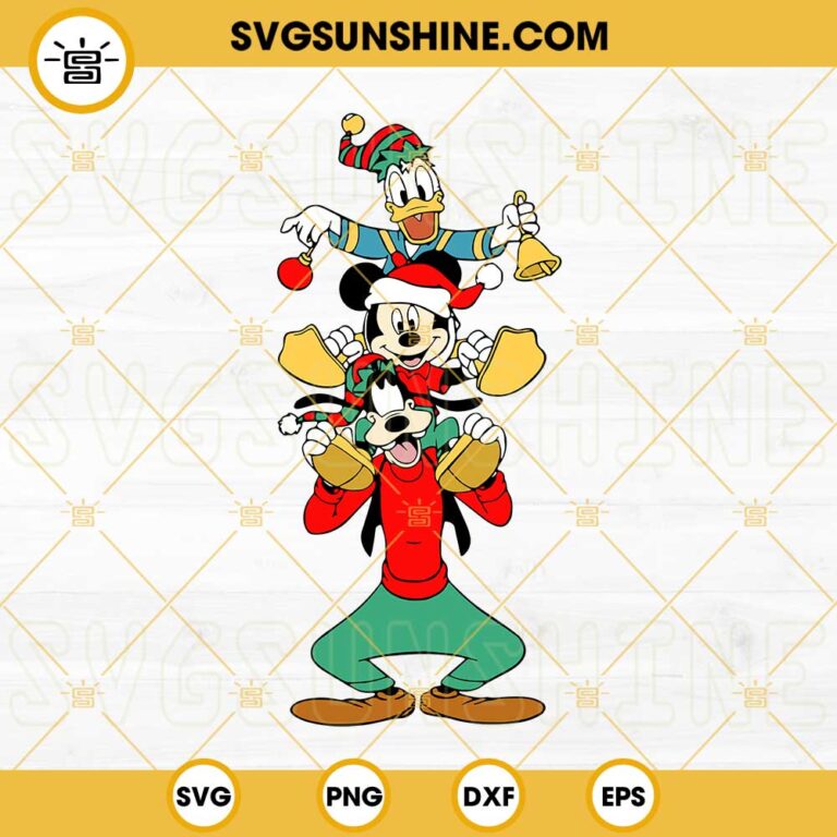 Mickey Mouse And Friends Christmas Svg Christmas Disney Characters Svg