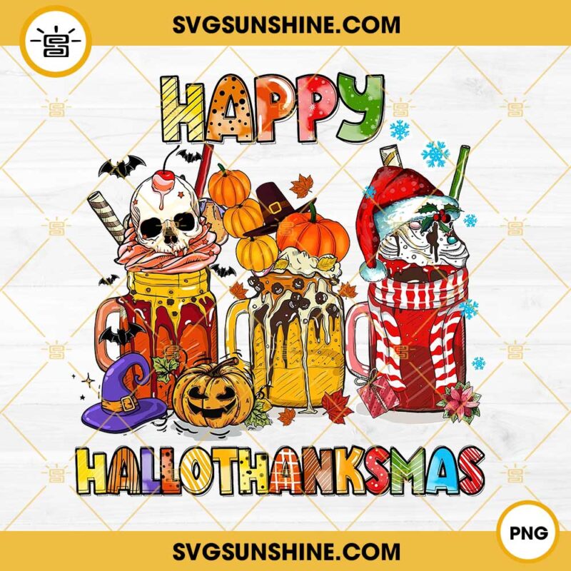 Happy Hallothanksmas Cow PNG, Xmas Cow PNG, Fall Halloween Thanksgiving ...