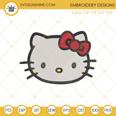 Hello Kitty Embroidery Design File