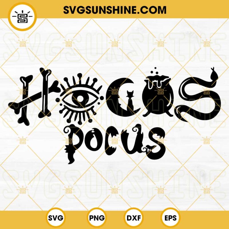 Hocus Pocus SVG, Snake SVG, Black Cat SVG, Witch's Cauldron SVG ...