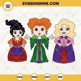 Hocus Pocus SVG, Sanderson Sisters SVG PNG DXF EPS Cricut Silhouette ...