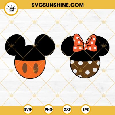 Mickey Minnie Blessed Thanksgiving SVG Bundle, Disney Mouse Head Fall ...