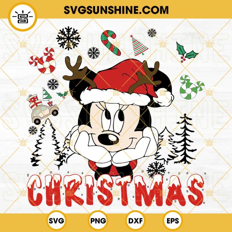 Minnie Mouse Reindeer Christmas SVG, Christmas Minnie Disney SVG ...