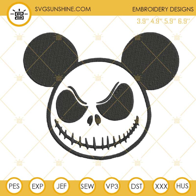 Mickey Mouse Jason Voorhees Embroidery Designs, Mickey Halloween ...