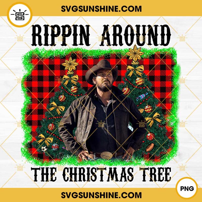 Rippin Around The Christmas Tree Rip Wheeler PNG, Yellowstone Rip ...