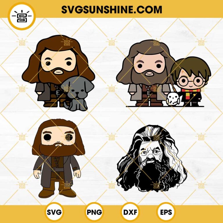 Rubeus Hagrid SVG Bundle, Hagrid Harry Potter SVG PNG DXF EPS Files