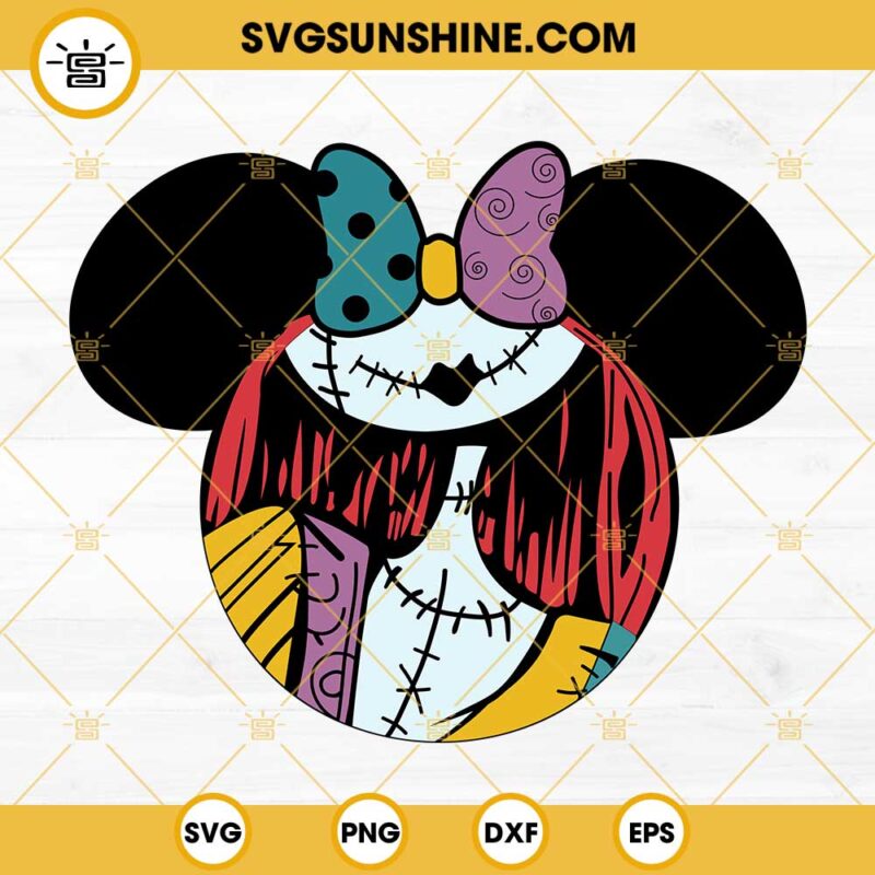 Sally SVG, Minnie Mouse Head Sally SVG, Sally Nightmare Before ...