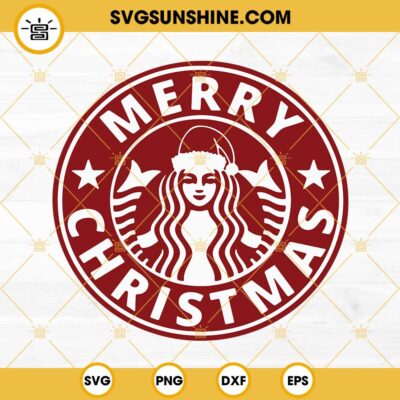 Santa's Coffee SVG, Christmas Starbucks Logo SVG PNG DXF EPS Cut Files ...