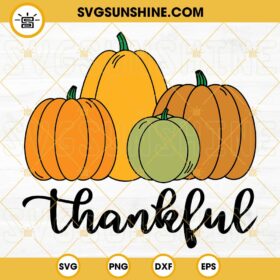 Thankful Mama Pumpkin Blessed SVG, Thankful SVG PNG DXF EPS Cut Files