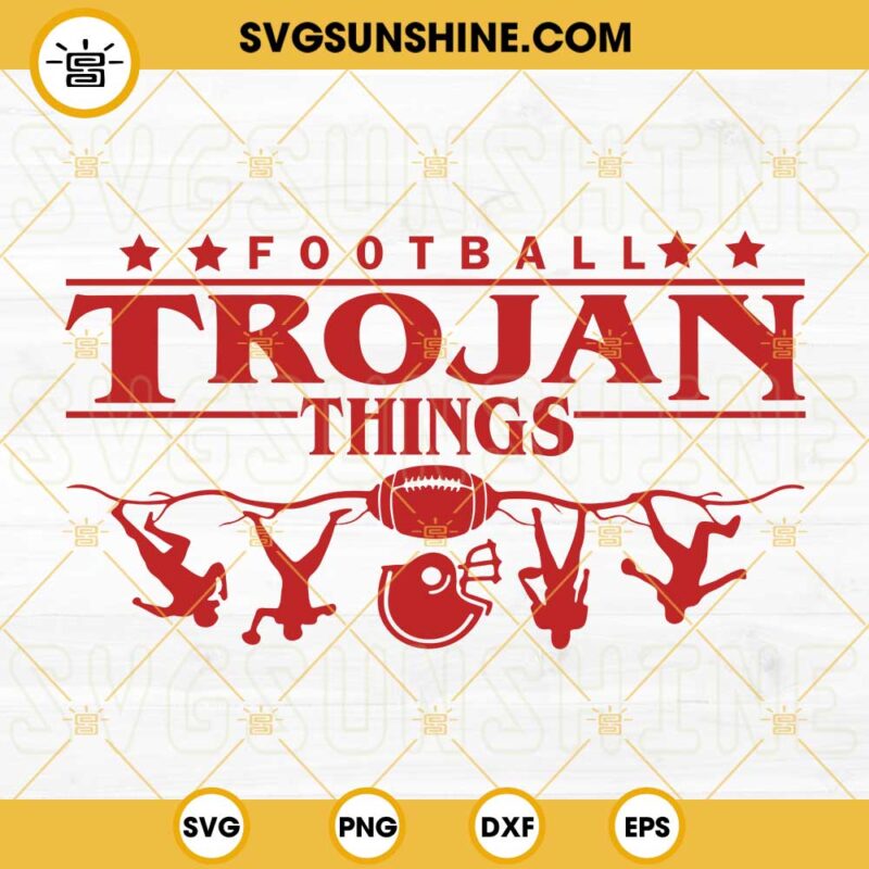 Trojans SVG, Football Trojan Things SVG, School Spirit SVG, Trojans ...