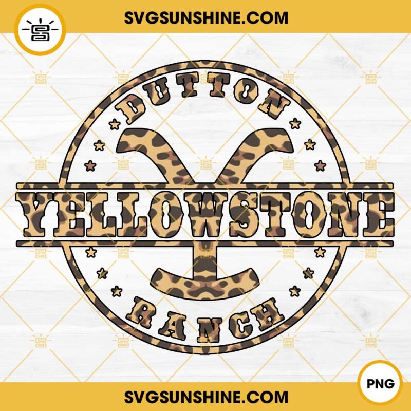 Yellowstone Dutton Ranch Leopard Design PNG, Yellowstone PNG Digital ...