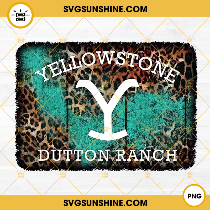 Yellowstone Dutton Ranch Leopard PNG, Yellowstone PNG Digital Download