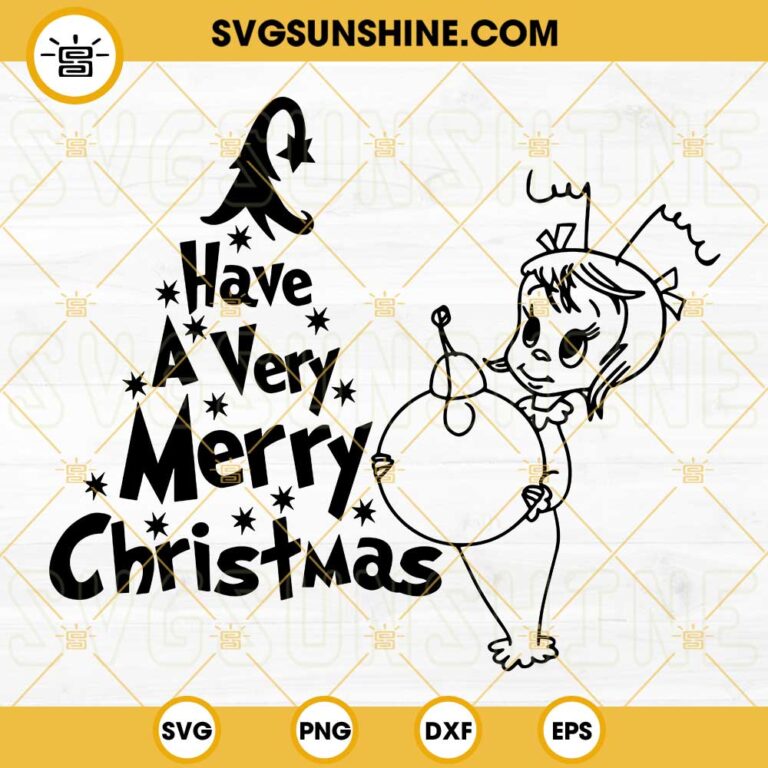 Cindy Lou Who SVG DXF EPS PNG Cricut Silhouette Vector Clipart
