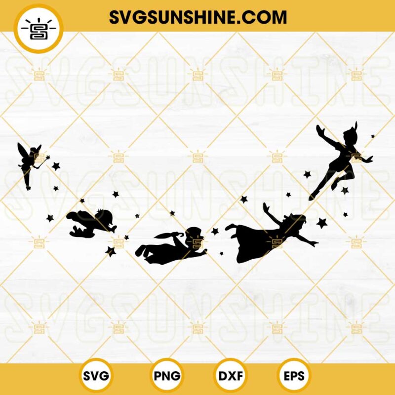 Peter Pan SVG, Tinker Bell SVG, Flying To The Netherlands SVG