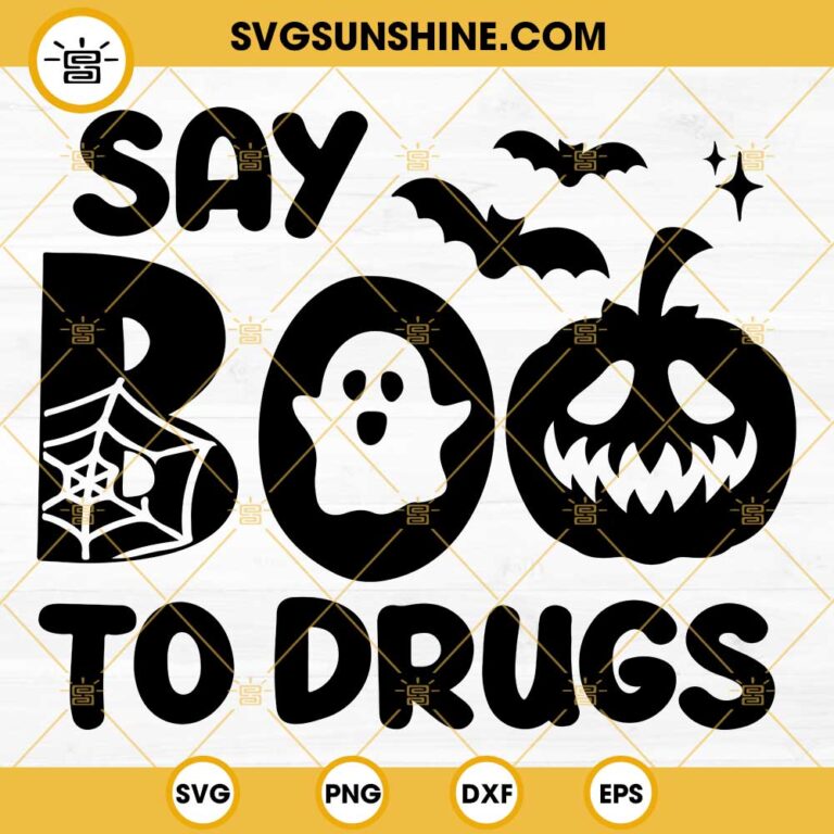 Say Boo To Drugs SVG, Halloween Red Ribbon Week SVG, Halloween SVG ...