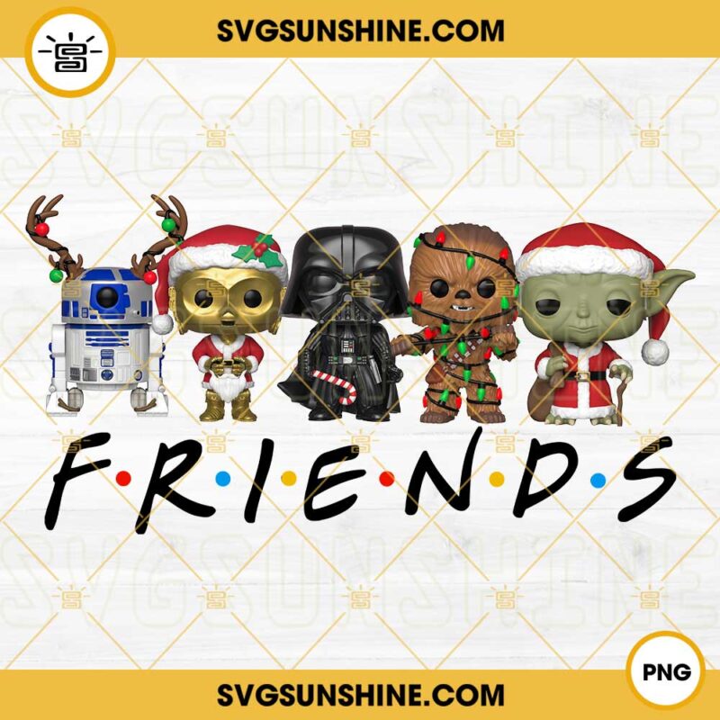 Star Wars Friends Christmas PNG, Star Wars Characters Santa Hat ...