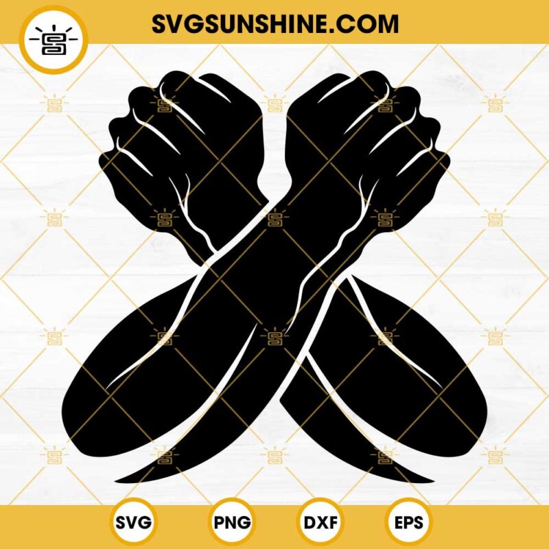 Black Panther Cross Arms SVG, X Salute Arms Crossed Gesture SVG ...