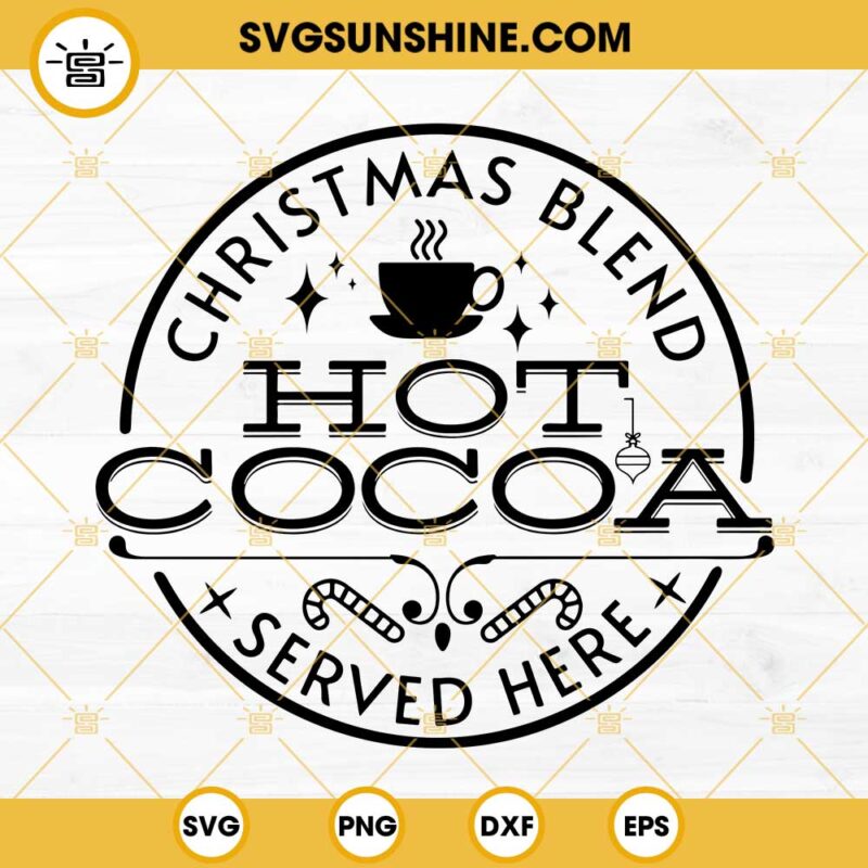 Hot Cocoa And Christmas Movies SVG PNG DXF EPS Cut Files
