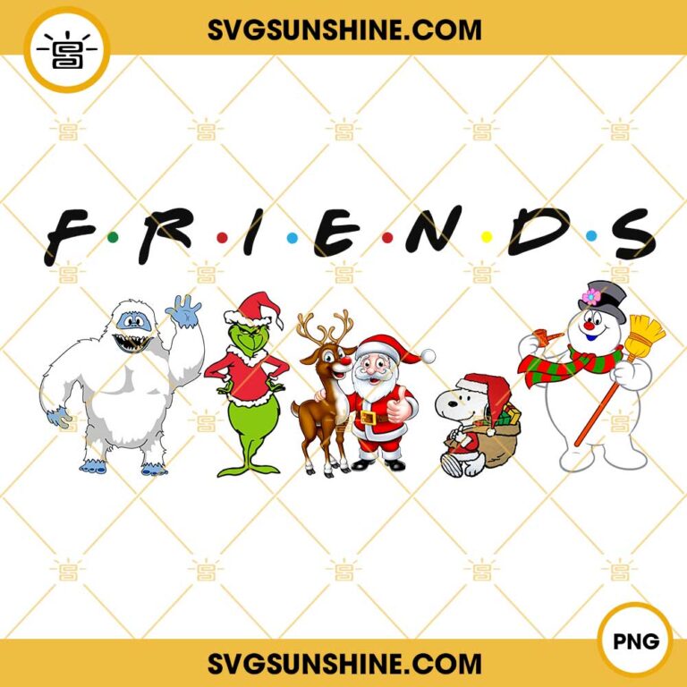 Merry Friendsmas SVG, Friends Santa Hat SVG, Christmas Friends SVG