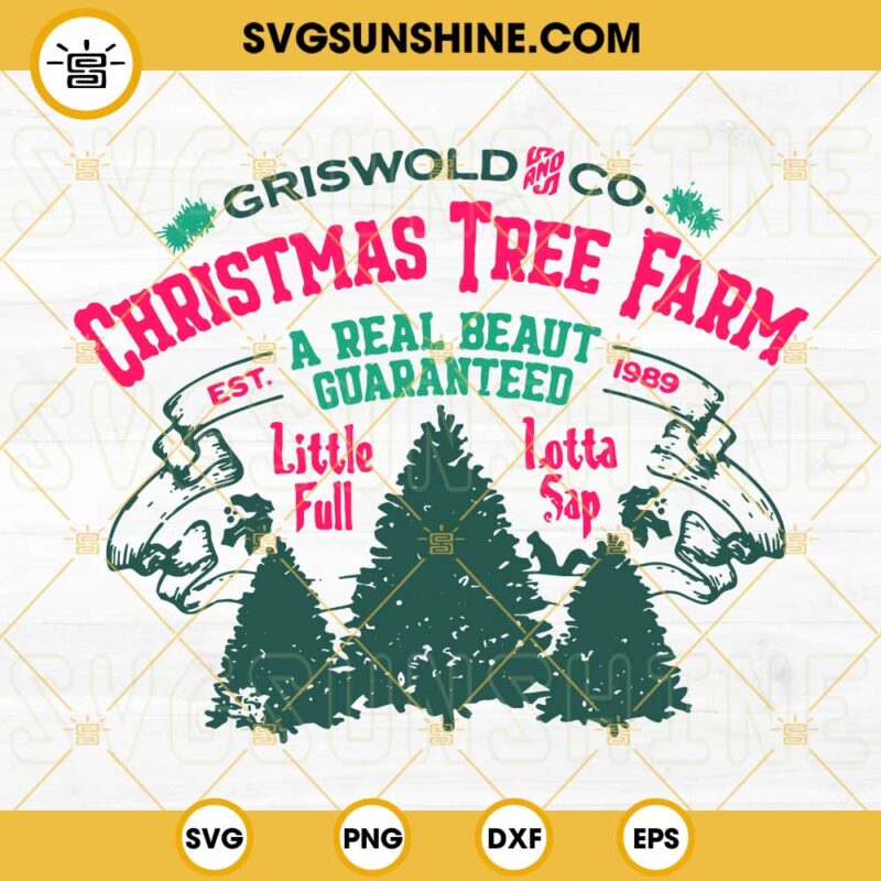 Griswold Christmas Tree Farm SVG PNG DXF EPS Cricut Silhouette Vector ...