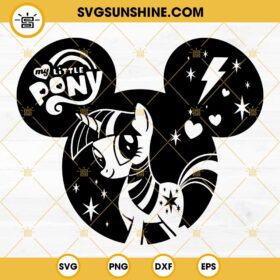 My Little Pony SVG, Disney Pony Mouse Ears SVG PNG DXF EPS Cut Files