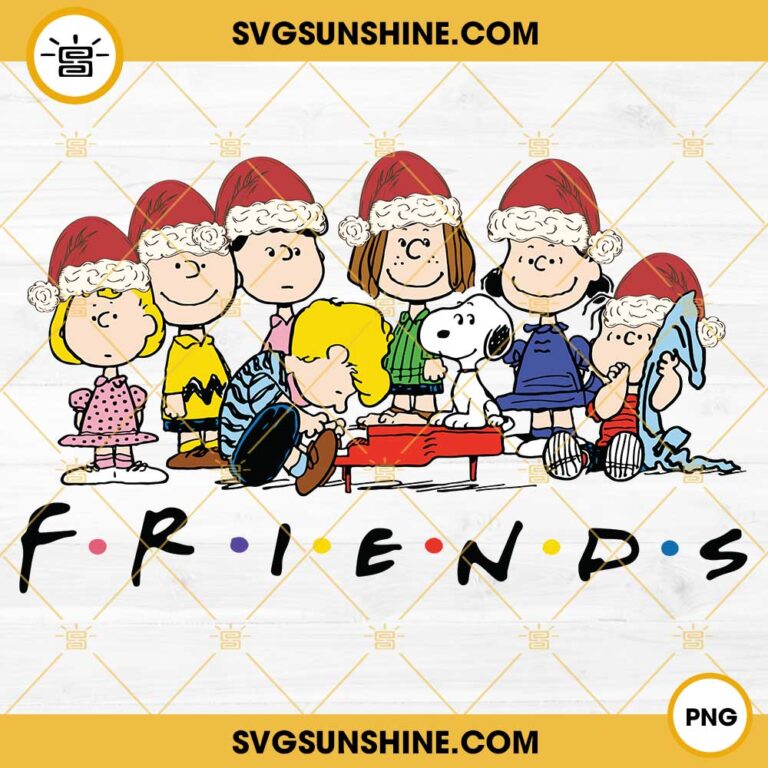 Peanuts Friends Christmas PNG, Snoopy Christmas PNG File Digital Download