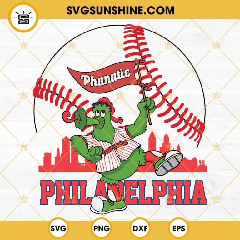 Philadelphia Phillies Baseball Phillie Phanatic SVG PNG DXF EPS Digital ...