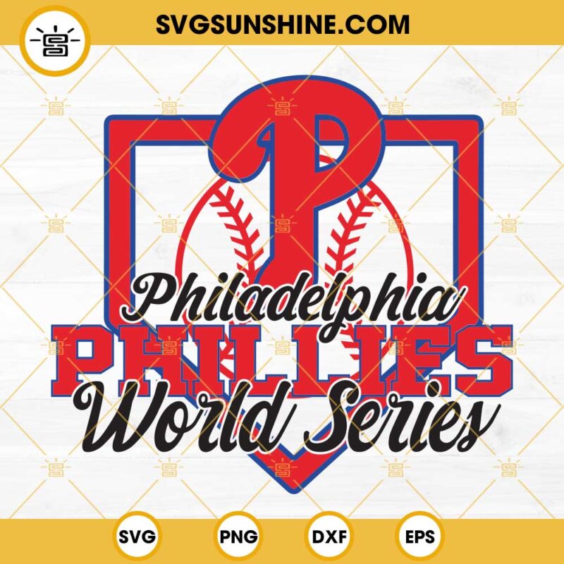 Philadelphia Phillies World Series SVG, Phillies P SVG, Philadelphia ...