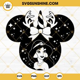 Princess Jasmine Christmas SVG, Disney Princess Christmas SVG, Mouse ...