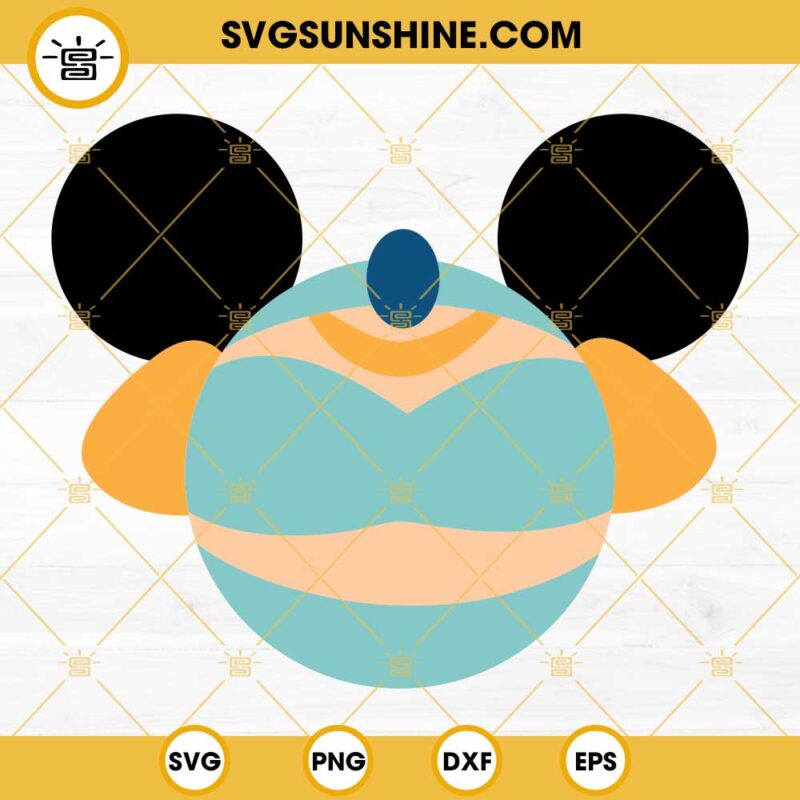 Princess Jasmine SVG, Disney Princess Mouse Ears SVG PNG DXF EPS Cut Files