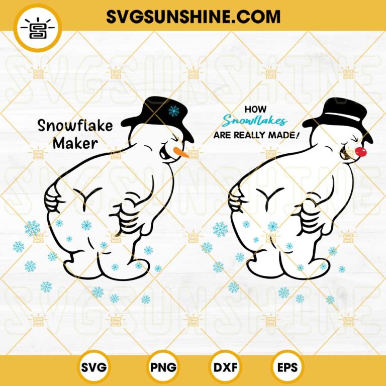 Snowflake Maker SVG, Funny Snowman SVG, How Snowflakes Are Really Made ...