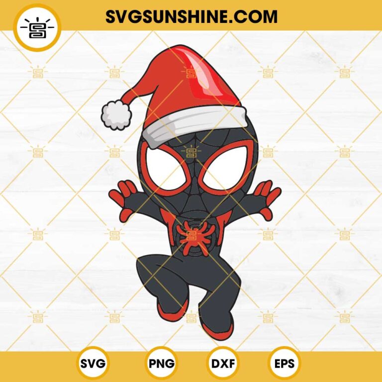 Spiderman Christmas Santa Claus SVG, Avengers Christmas SVG PNG DXF EPS ...