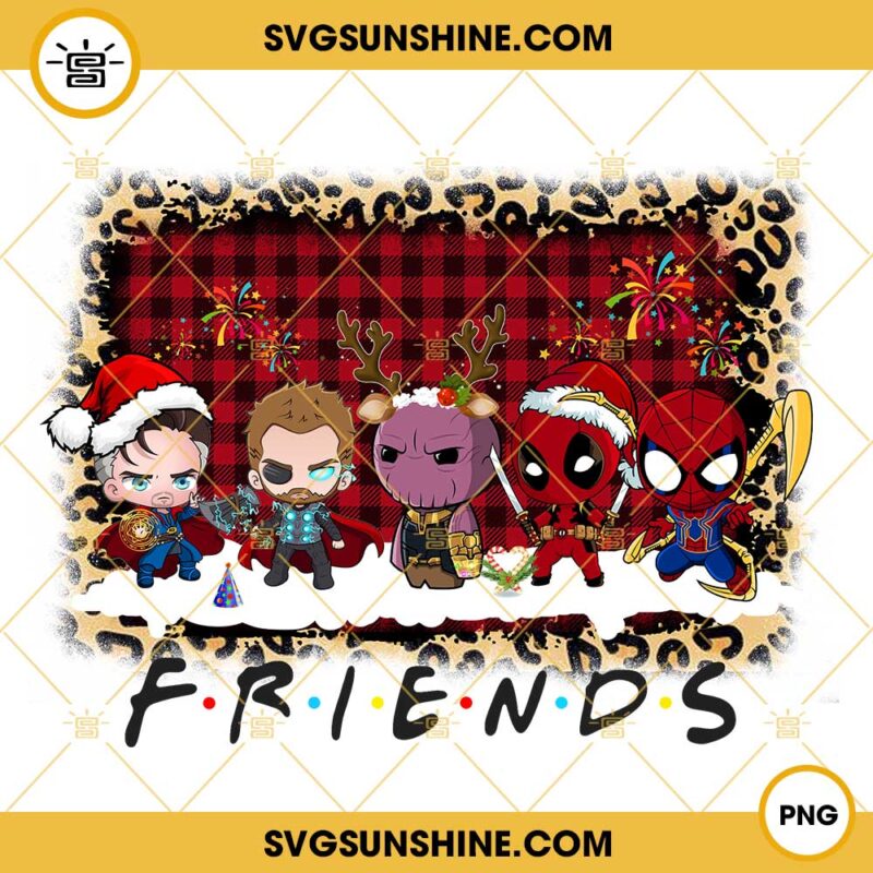 Marvel Avengers Characters Christmas PNG File Digital Download