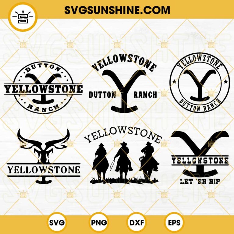 Yellowstone Svg Bundle Yellowstone Logo Svg Yellowstone Dutton Ranch Svg Yellowstone Svg