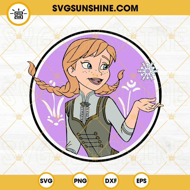 Anna Frozen SVG PNG DXF EPS Vector Clipart