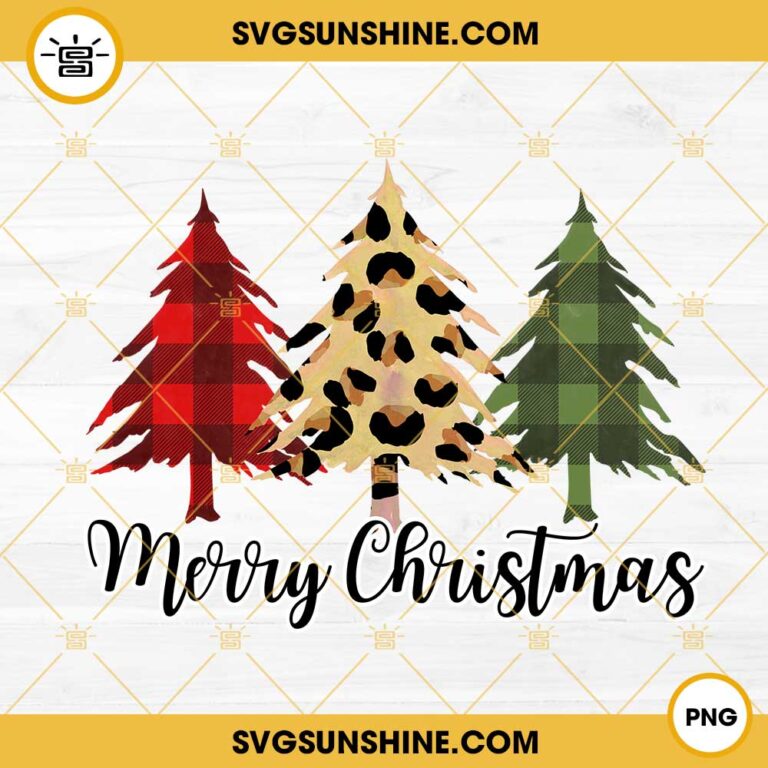 Merry Christmas Trees SVG, Merry Christmas SVG, Christmas Trees SVG PNG ...