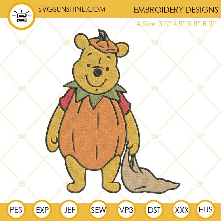 Winnie Pooh Mouse Head Machine Embroidery Designs