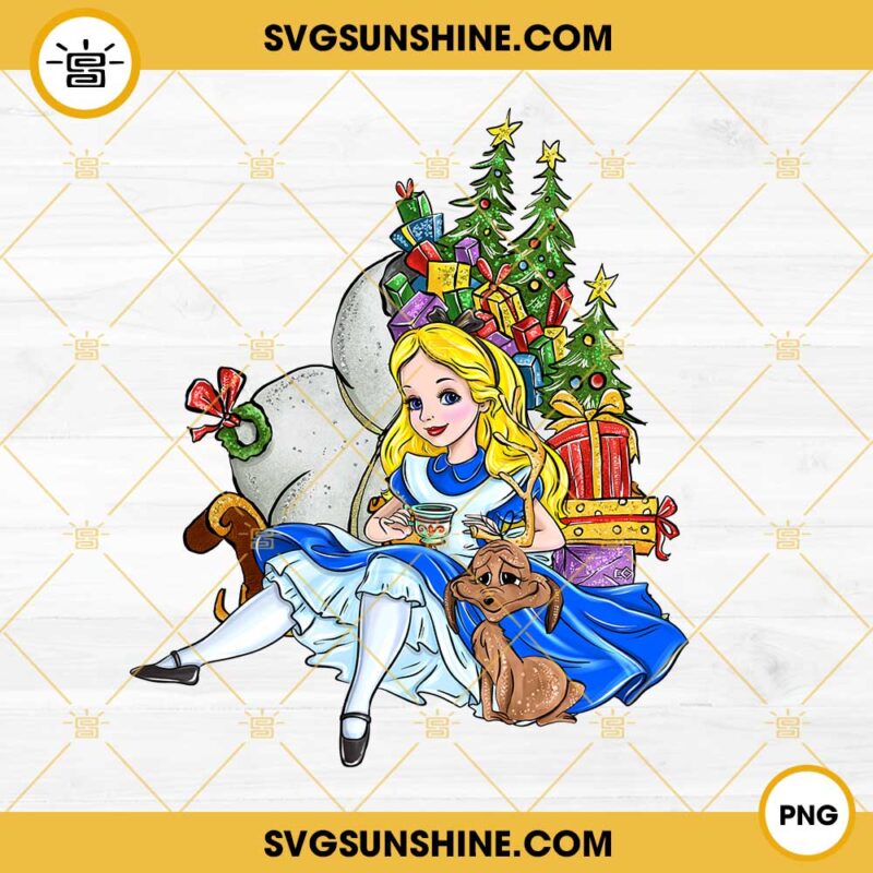 Alice Disney Princess Christmas Design PNG, Alice Princess Merry ...