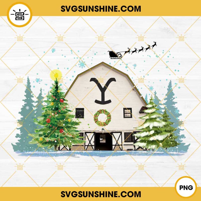 Yellowstone Dutton Ranch Christmas PNG, Dutton Christmas Farm PNG File ...