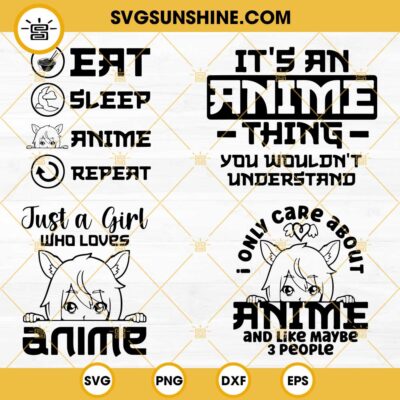 Anime SVG Bundle, Just A Girl Who Loves Anime SVG, Anime SVG, Manga SVG ...